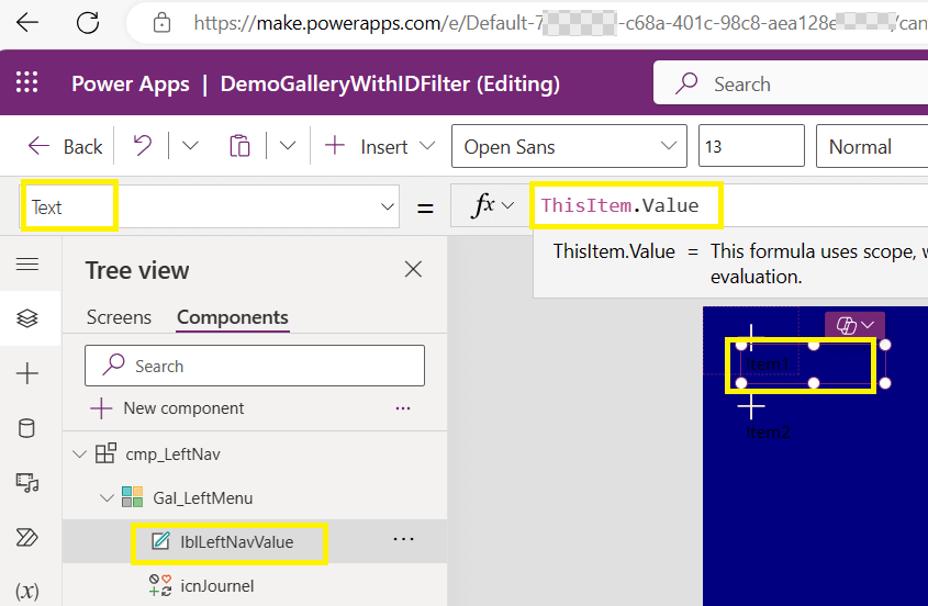 Powerapps Reusable Component For Left Or Top Navigation